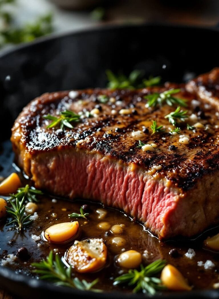 Perfect Pan-Seared Ribeye with Garlic Butter - Eat Healthier